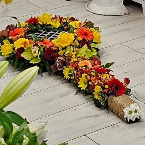 Flower Arrangement, Badminton Racquet – Broadfield Flowers Florist Lincoln